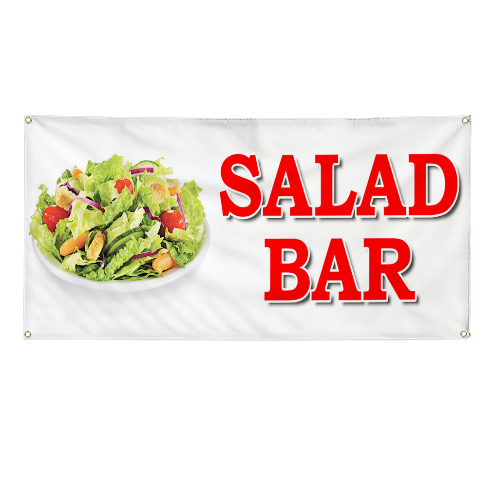 SALAD BAR FOOD FAIR TRUCK RESTAURANT 13oz Vinyl Banner Sign EBay SALAD BAR FOOD FAIR TRUCK RESTAURANT 13oz Vinyl Banner Sign EBay