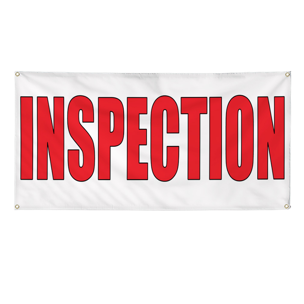 INSPECTION Auto Body Shop Car Repair Banner Sign 4 ft x 2 ft /w 4 ...