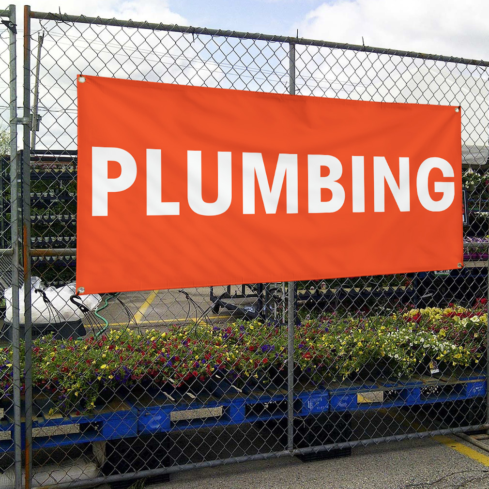 Vinyl Banner Multiple Options Plumbing Plumber Business Plumbing vinyl-banner-multiple-options-plumbing-plumber-business-plumbing