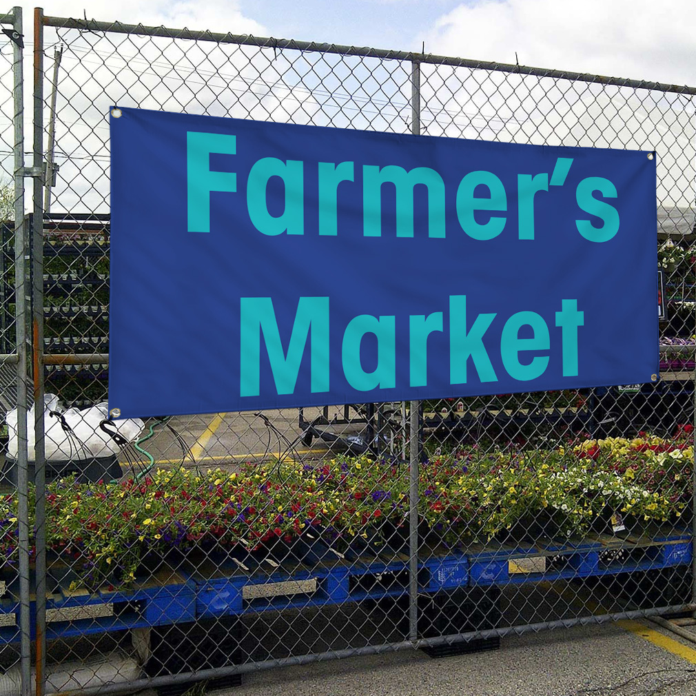 Vinyl Banner Multiple Options Farmer's Market Food Fair Promotion ...