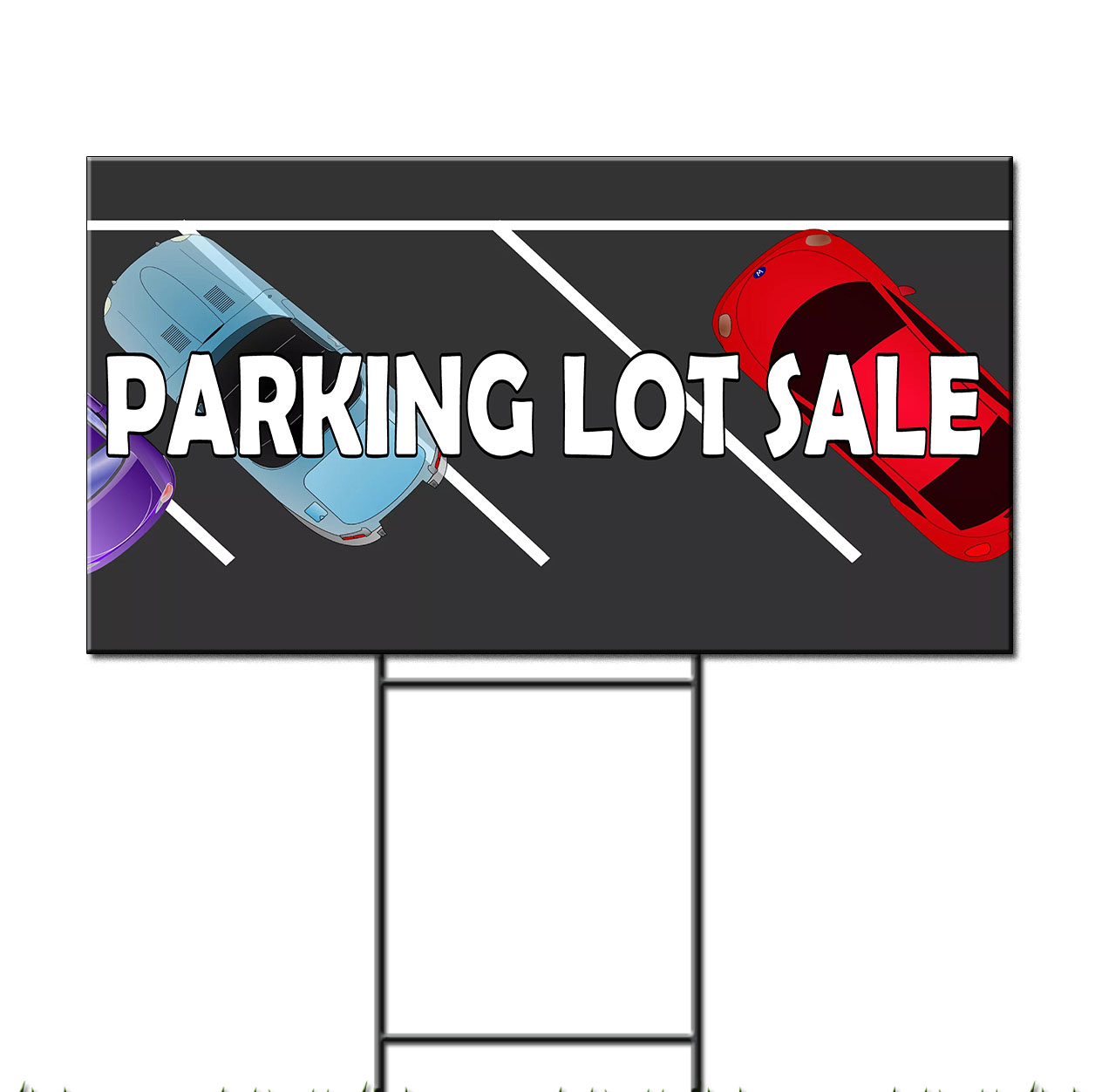 Parking Lot Sale With An Image Style 2 Corrugated Plastic Yard Sign ...
