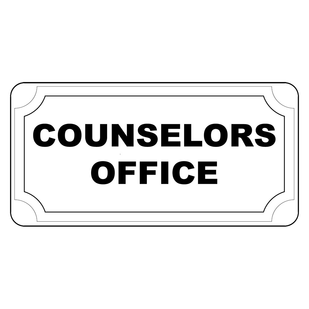 Counselors Office Black Retro Vintage Style Metal Sign - 8 In X 12 In ...