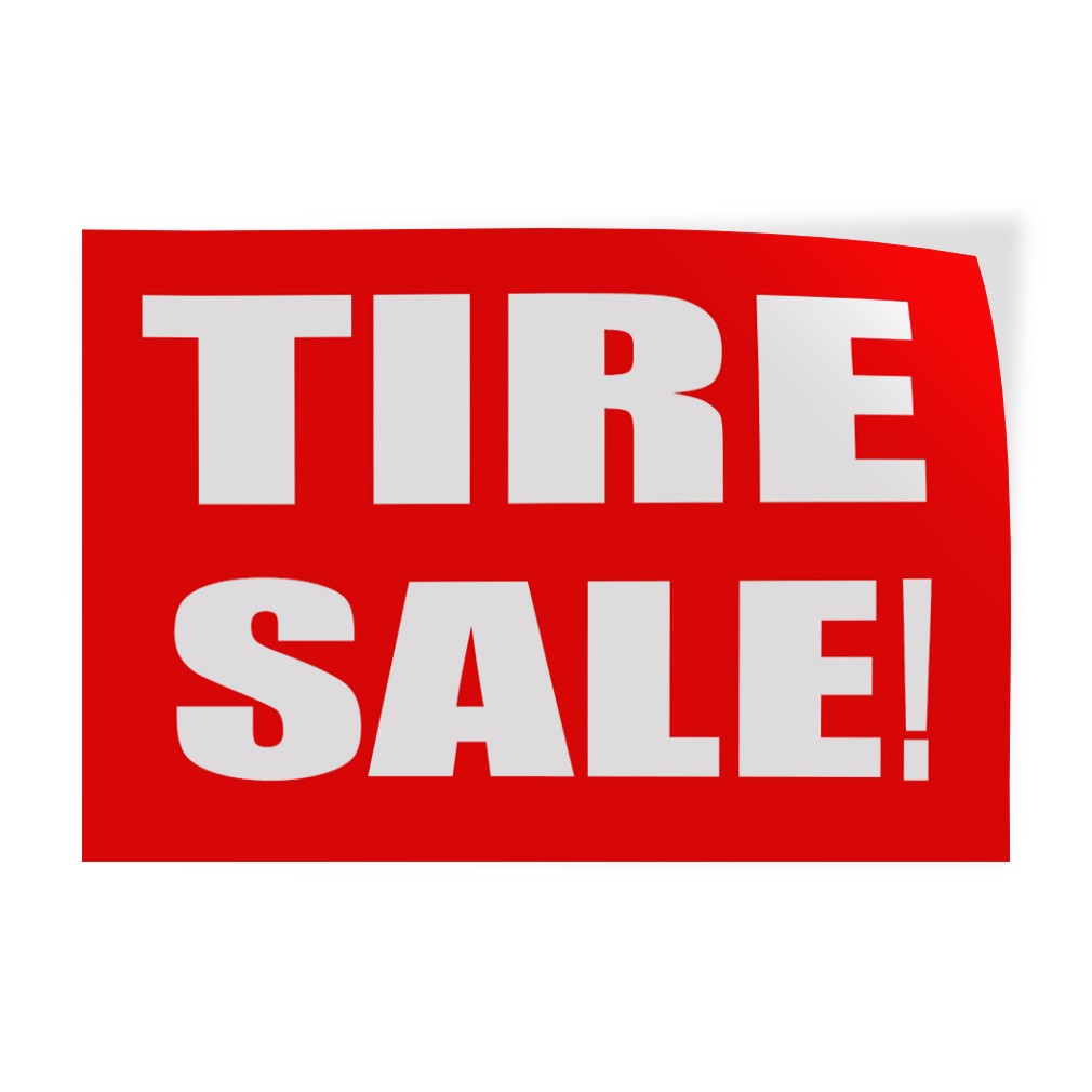 Decal Stickers Tire Sale! Business Vinyl Store Sign Label Automotive | eBay