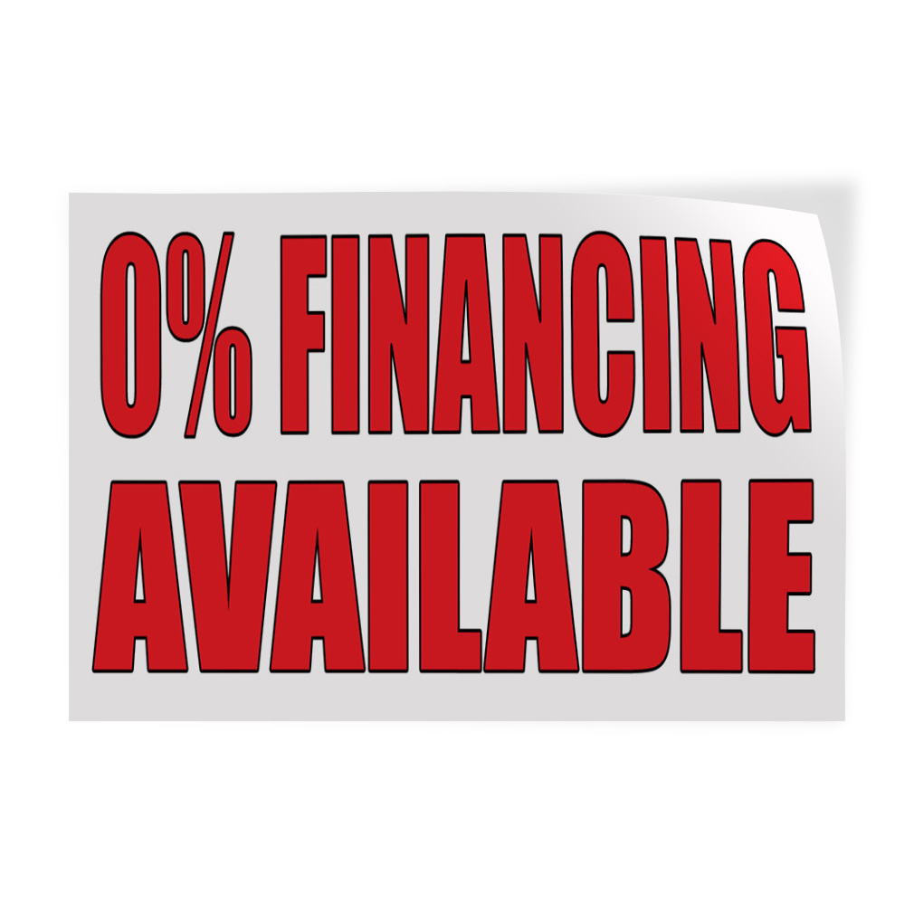 Decal Stickers 0% Financing Available Auto Body Shop Car Vinyl Store ...