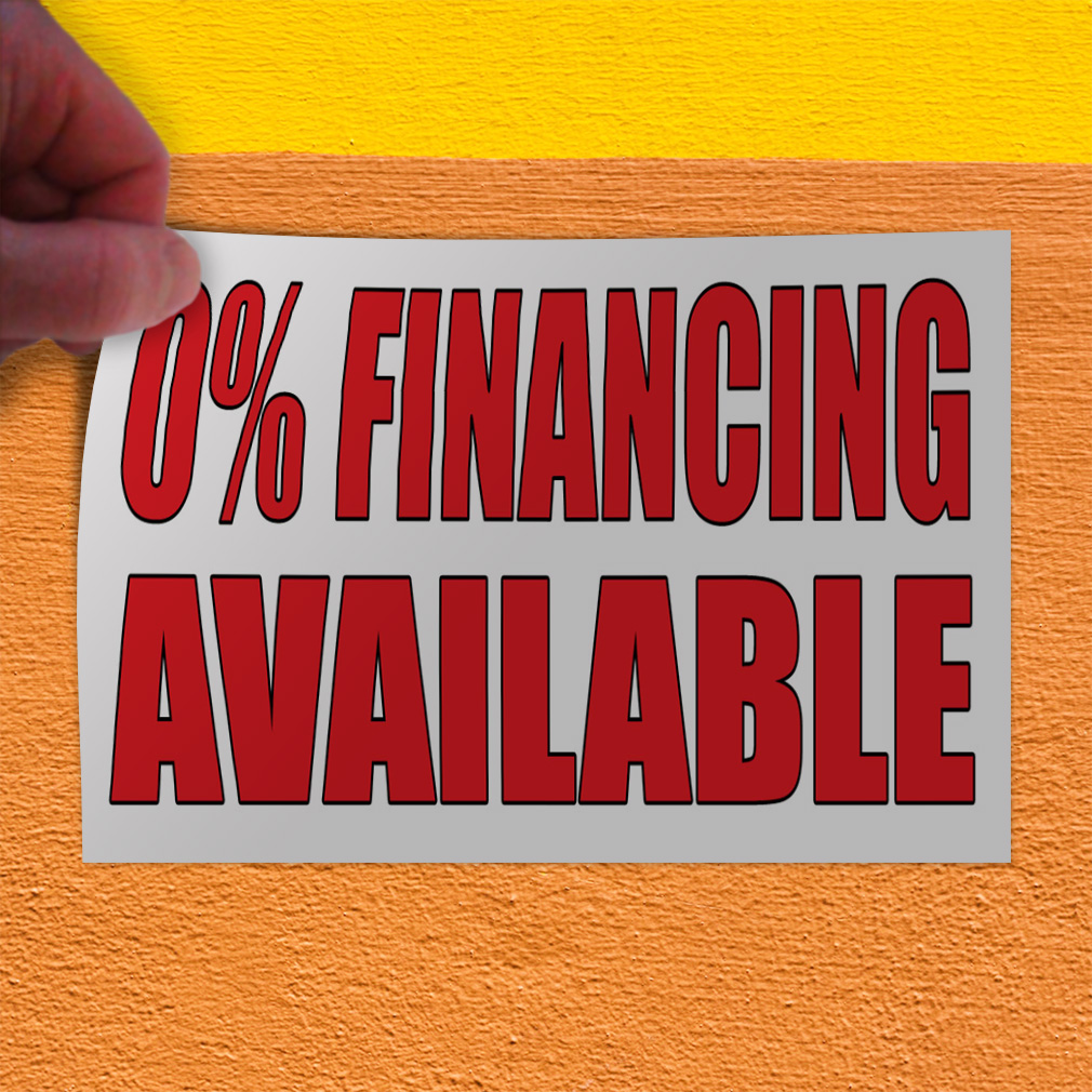 Decal Stickers 0% Financing Available Auto Body Shop Car Vinyl Store ...