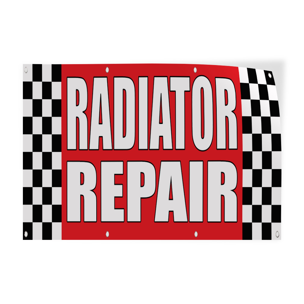 Decal Stickers Radiator Repair Auto Body Shop Car Vinyl Store Sign ...
