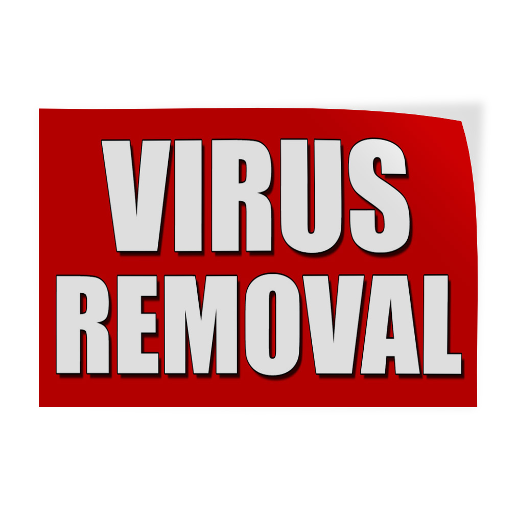 Decal Stickers Virus Removal Computers Promotion Business Vinyl Store ...