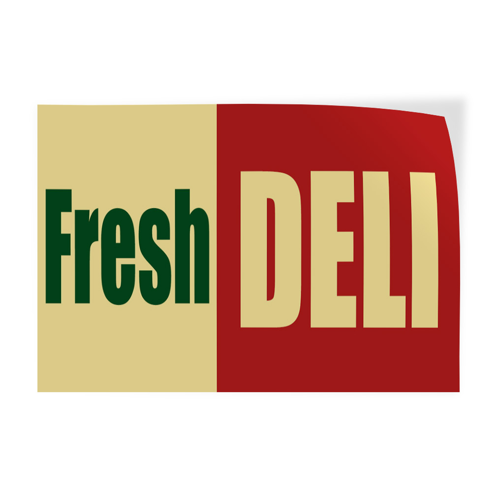 Decal Stickers Fresh Deli Food Fair Promotion Business Vinyl Store Sign ...