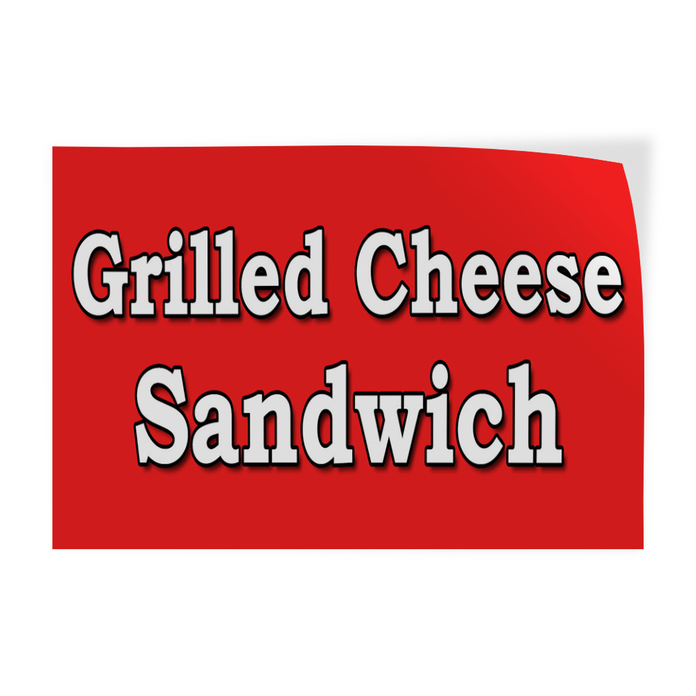 Decal Stickers Grilled Cheese Sandwich Food Fair Restaurant Store Sign ...