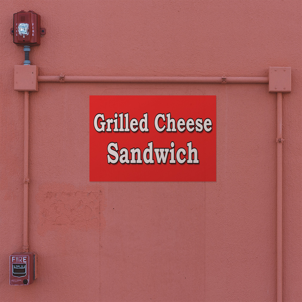 Decal Stickers Grilled Cheese Sandwich Food Fair Restaurant Store Sign ...
