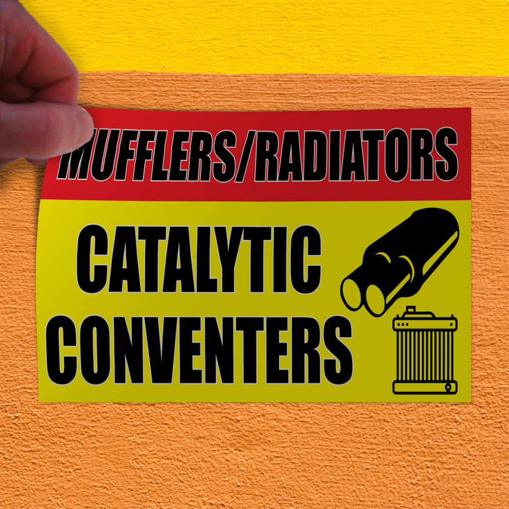 Decal Stickers Mufflers Radiators Catalytic Converters Vinyl Store Sign ...