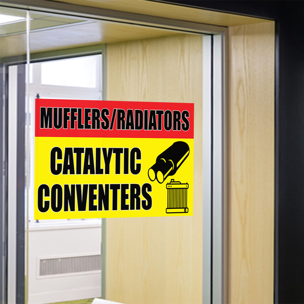 Decal Stickers Mufflers Radiators Catalytic Converters Vinyl Store Sign ...