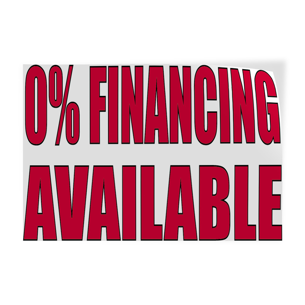 Decal Stickers 0% Financing Available Auto Body Shop Car Vinyl Store ...