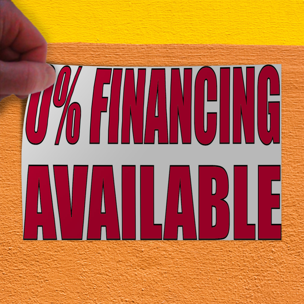Decal Stickers 0% Financing Available Auto Body Shop Car Vinyl Store ...