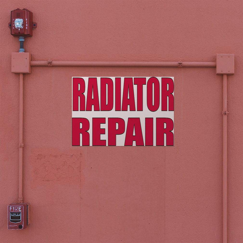 Decal Stickers Radiator Repair Auto Body Shop Car Vinyl Store Sign ...