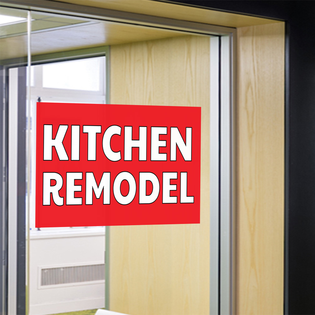 Decal Stickers Kitchen Remodel Red Home Remodeling Vinyl Store Sign ...