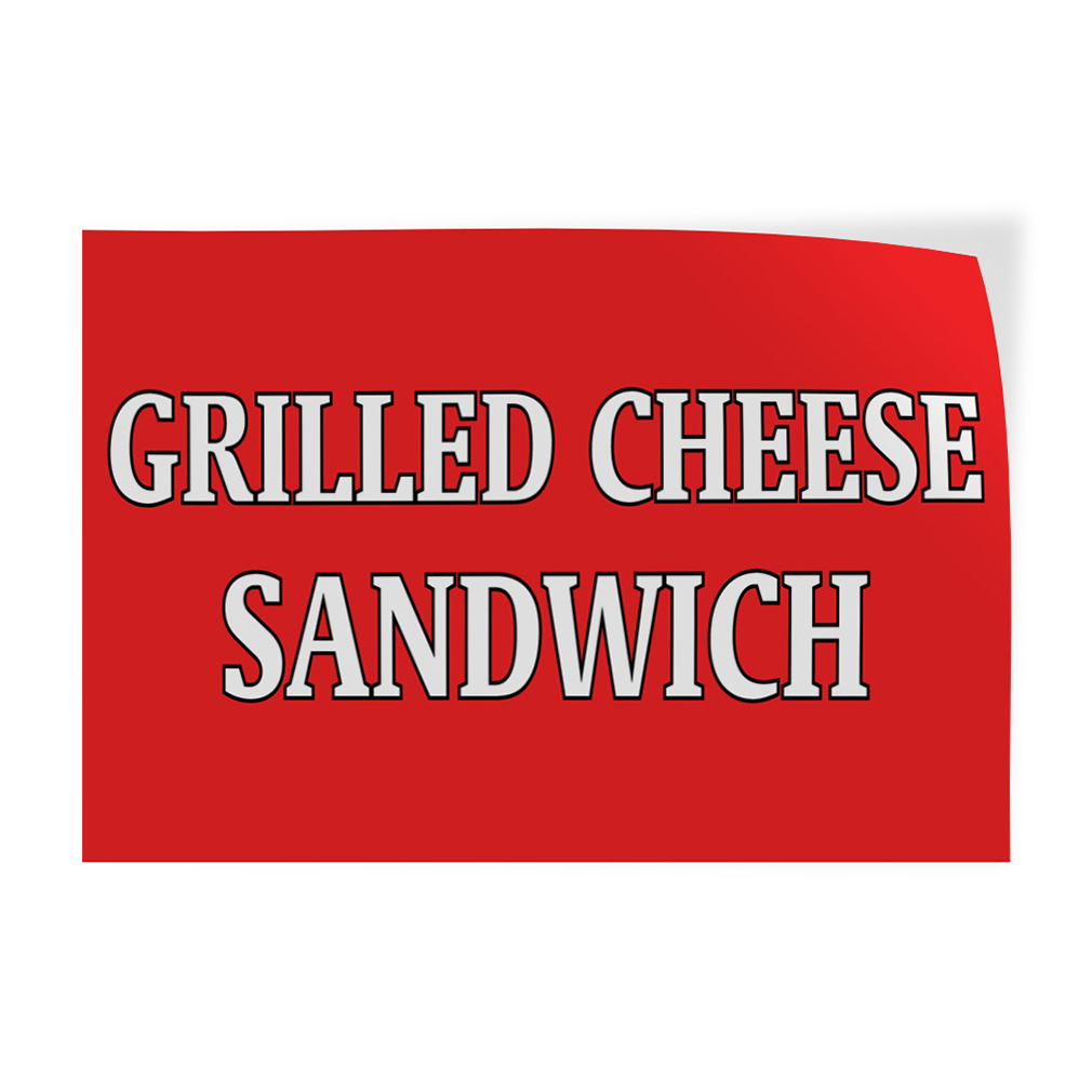 Decal Stickers Grilled Cheese Sandwich Food Fair Restaurant Store Sign ...
