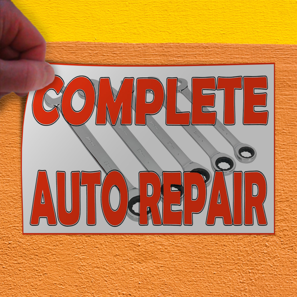 Decal Stickers Complete Auto Repair Advertising Printing Vinyl Store ...