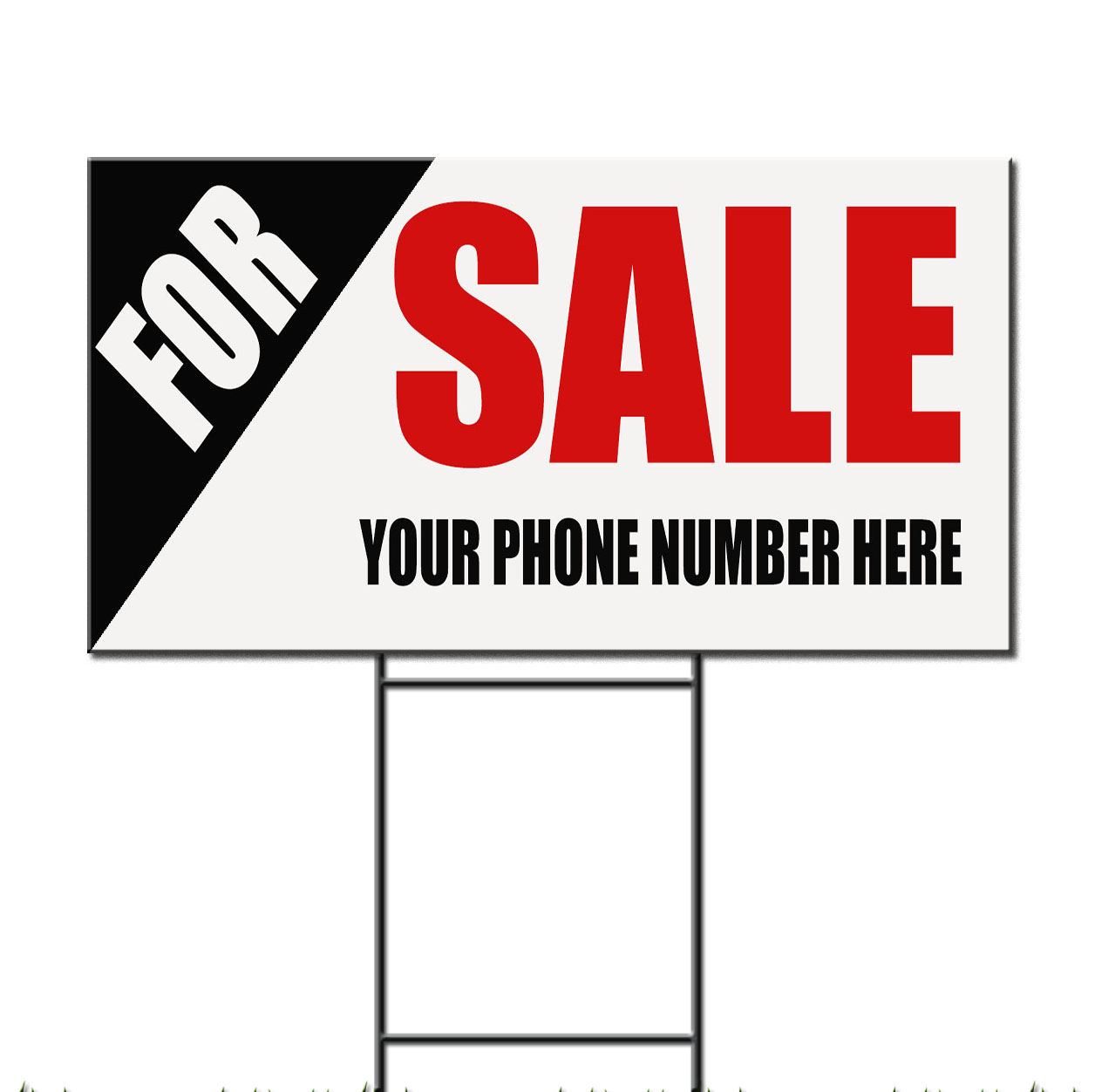 For Sale Your Phone Number Custom Corrugated Plastic Yard Sign /FREE ...